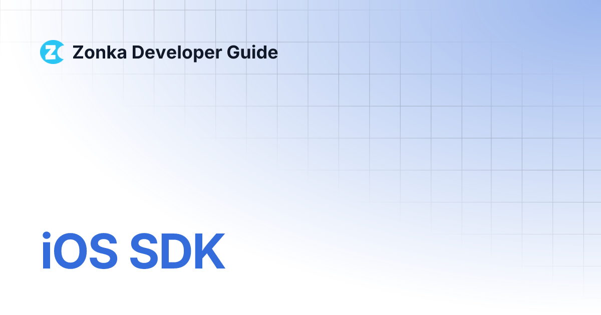 iOS SDK | Zonka Developer Guide